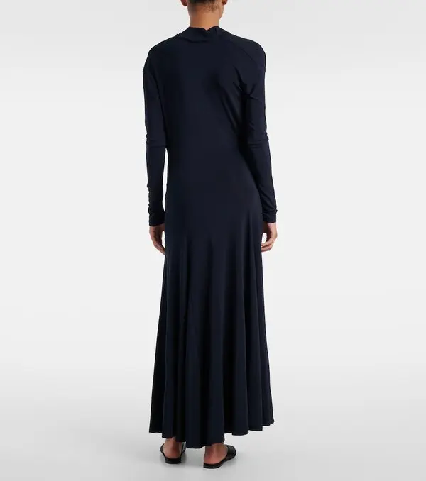 Tove Eadan Draped Jersey Midi Dress - Blue