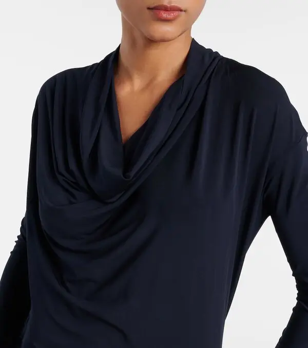 Tove Eadan Draped Jersey Midi Dress - Blue