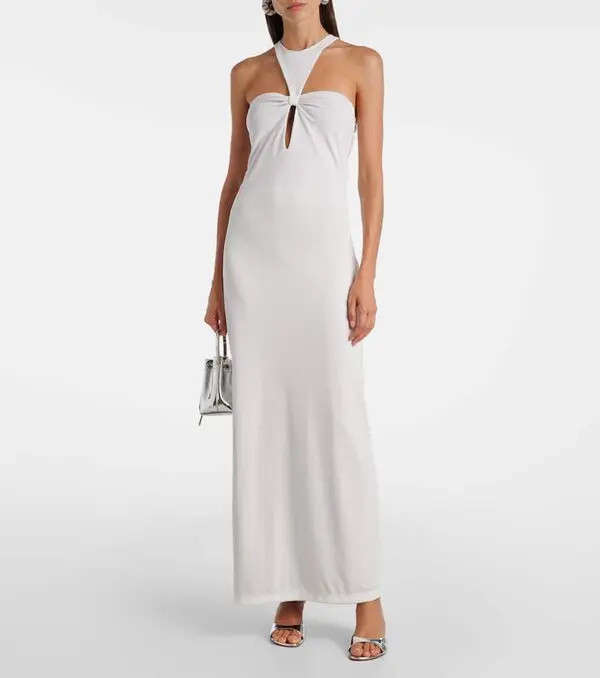 ADRIANA DEGREAS Open-back Maxi Dress