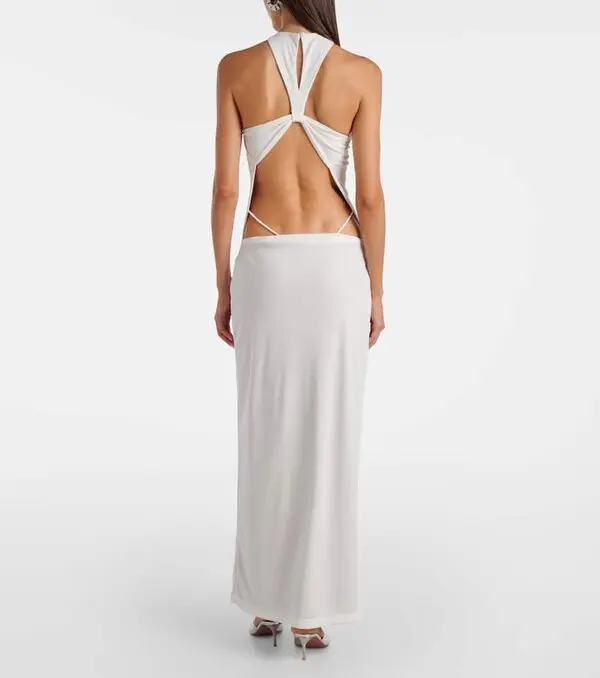 ADRIANA DEGREAS Open-back Maxi Dress