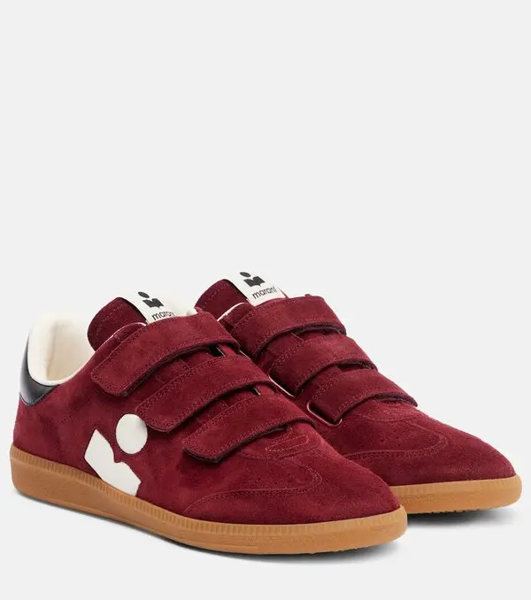 Isabel Marant Beth Suede Sneakers - Burgundy