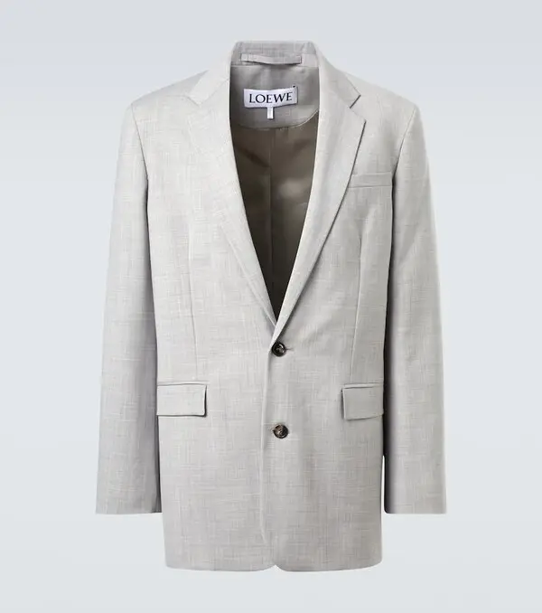 Loewe Wool Blazer - Grey
