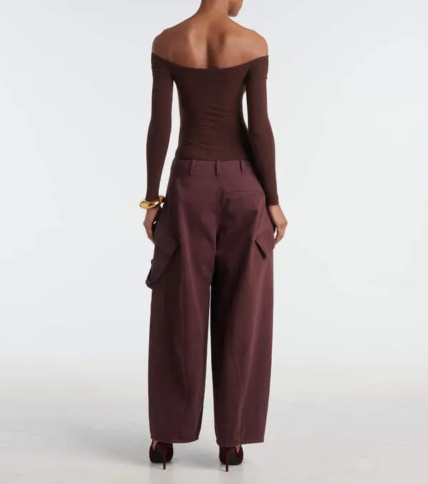 Alaïa Cotton Twill Cargo Pants
