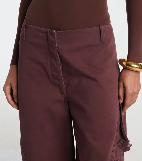 Alaïa Cotton Twill Cargo Pants