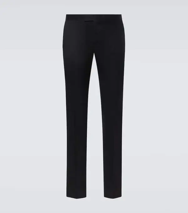 LARDINI Single-pleated Wool Trousers