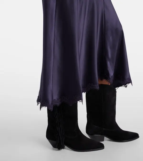 Isabel Marant Étoile Jadelia Silk-blend Satin Midi Dress