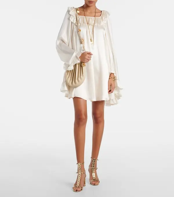 AQUAZZURA Destiny Gladiator 85 Leather Sandals