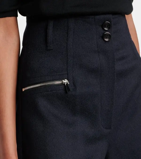 Max Mara Lola Camel Hair Shorts - Blue