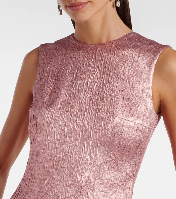 EMILIA WICKSTEAD Nodin Open-back Cloqué Gown