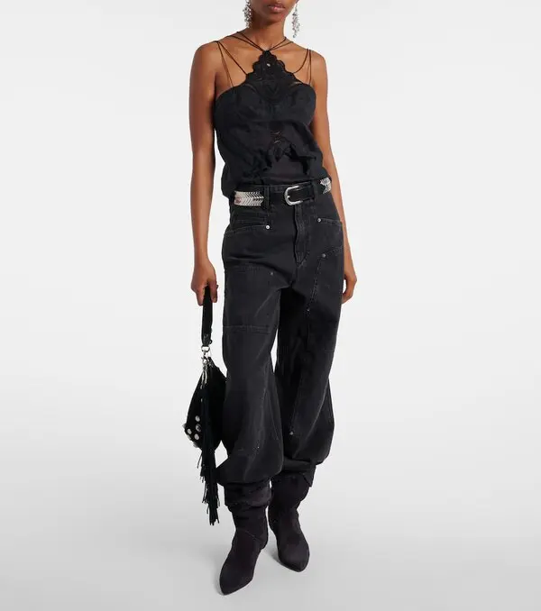 Isabel Marant Étoile Edoa Suede Ankle Boots - Black