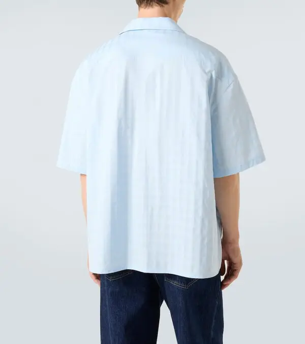 Loewe Jacquard Logo Cotton Bowling Shirt