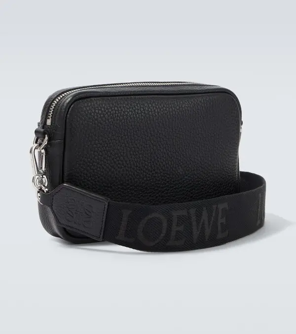 Loewe Pebble Small Leather Shoulder Bag - Black