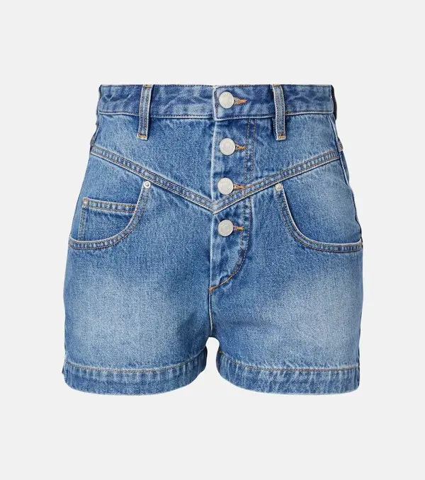 Isabel Marant Étoile High-rise Denim Shorts - Blue