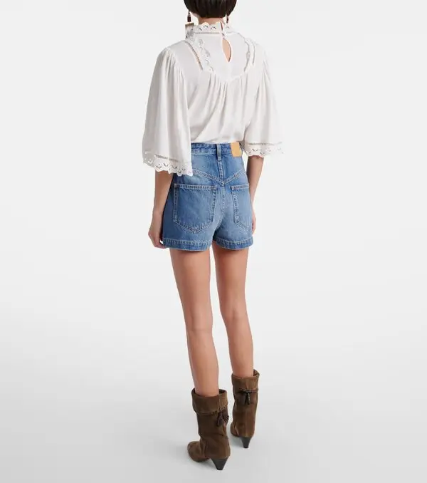 Isabel Marant Étoile High-rise Denim Shorts - Blue