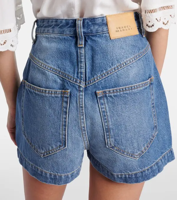 Isabel Marant Étoile High-rise Denim Shorts - Blue