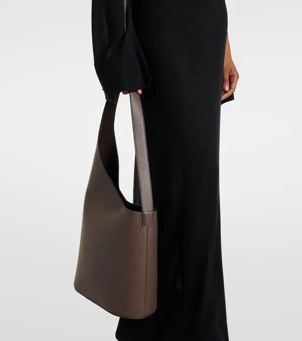 AESTHER EKME Demi Lune Leather Tote Bag - Brown