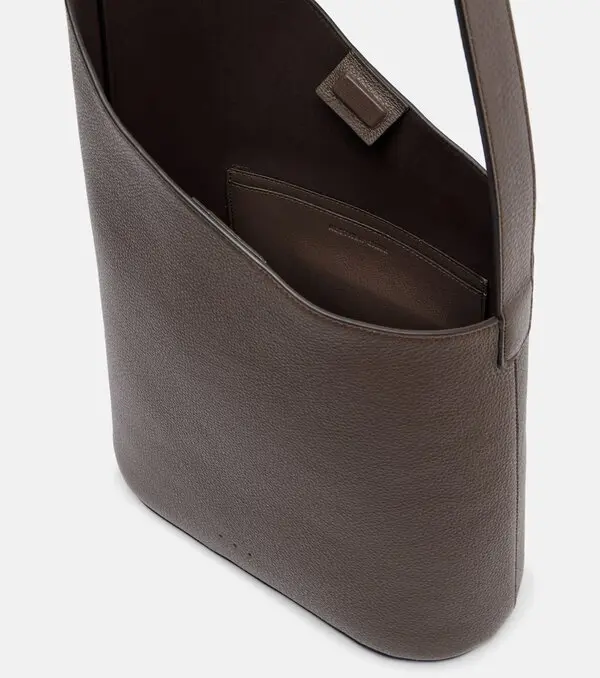 AESTHER EKME Demi Lune Leather Tote Bag - Brown