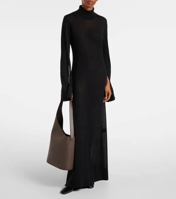 AESTHER EKME Demi Lune Leather Tote Bag - Brown