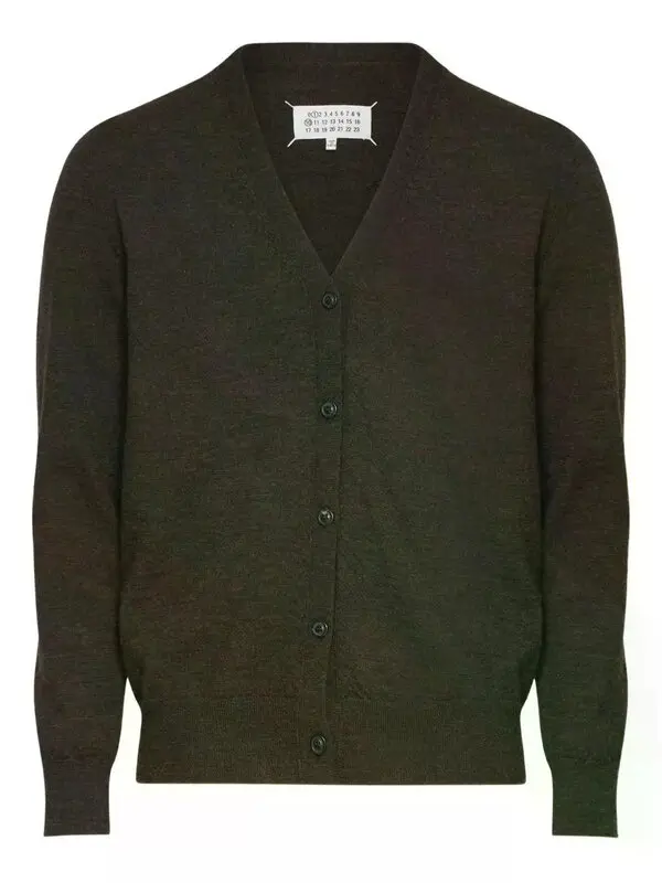 MAISON MARGIELA Wool Cardigan With Elbow Patches