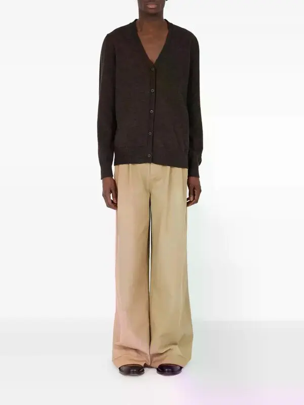 MAISON MARGIELA Wool Cardigan With Elbow Patches