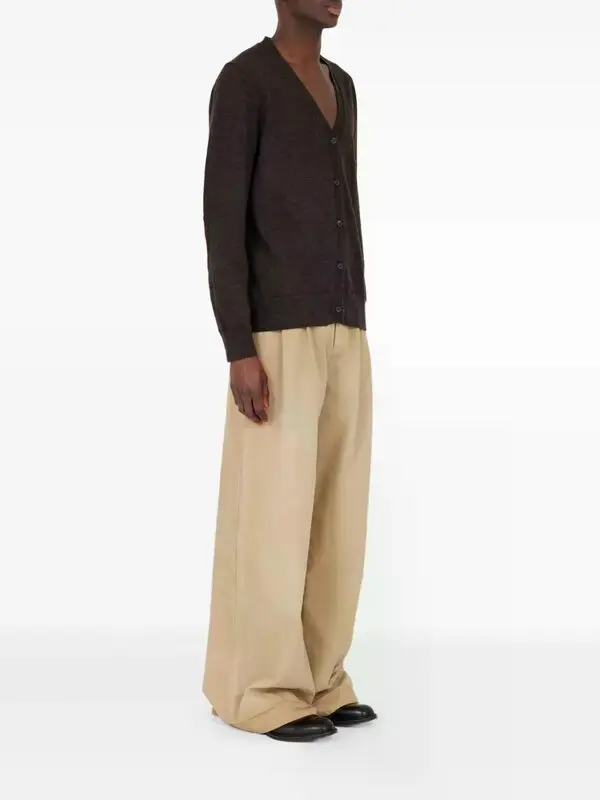 MAISON MARGIELA Wool Cardigan With Elbow Patches