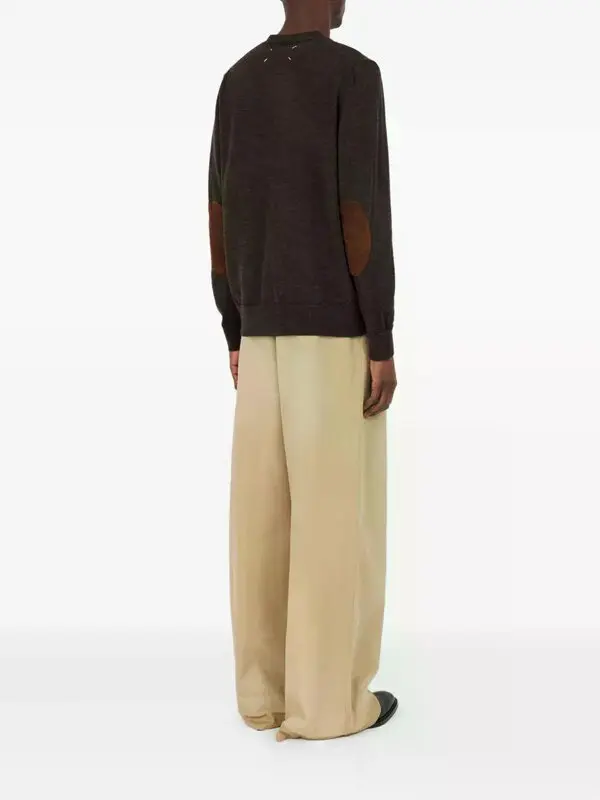 MAISON MARGIELA Wool Cardigan With Elbow Patches