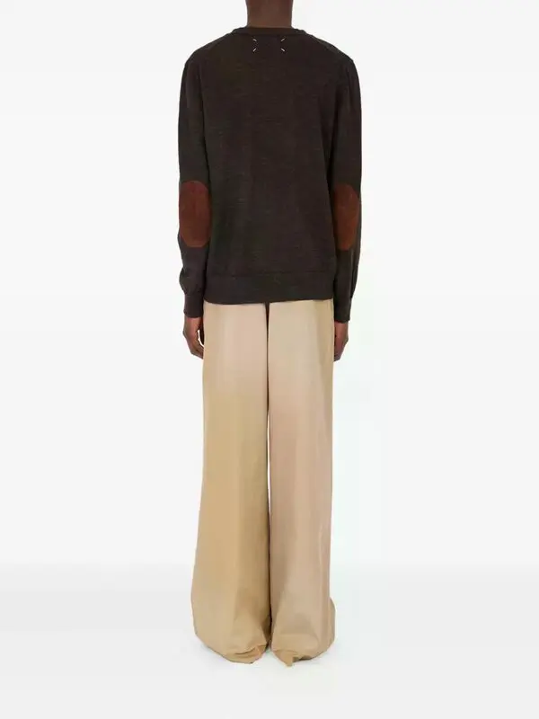 MAISON MARGIELA Wool Cardigan With Elbow Patches