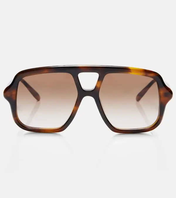 Loewe Slim Aviator Sunglasses - Brown