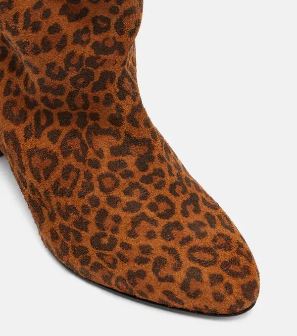 Isabel Marant Étoile Dalby 55 Leopard-print Suede Ankle Boots