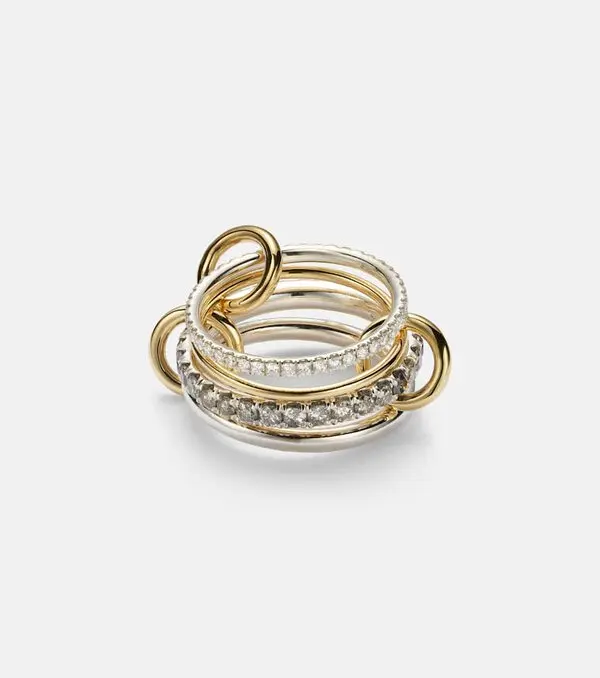 SPINELLI KILCOLLIN Arla Ring In 18kt Gold, Sterling And Diamonds - Silver