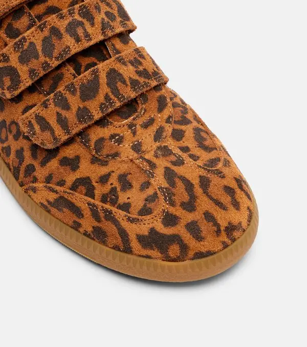 Isabel Marant Étoile Beth Leopard-print Suede Sneakers - Brown