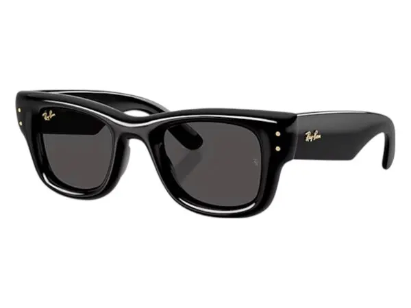 Ray-ban X A$ap Rocky Wayfarer Puffer Sunglasses - Polished Black Ultra Black (rb4940)