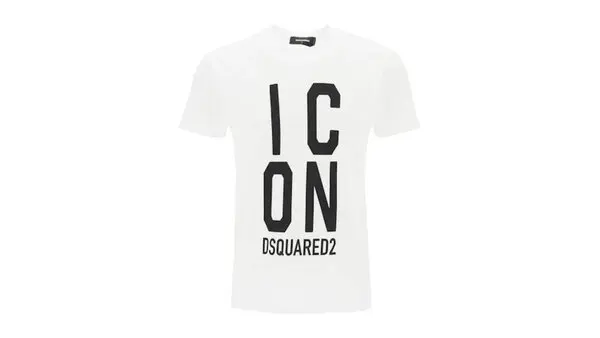 Dsquared2 Bold Icon Logo Cool Fit T-shirt - White