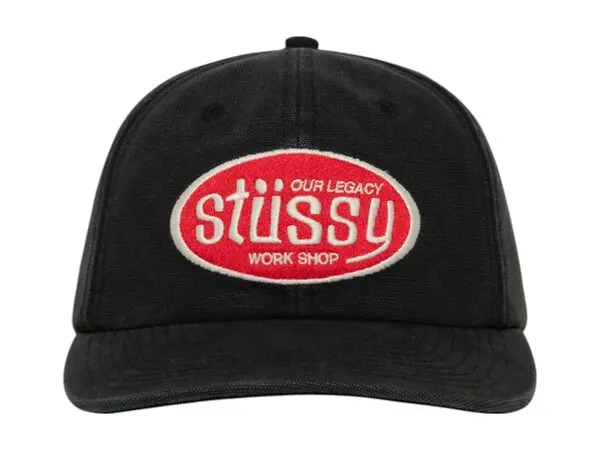 StÜssy X Our Legacy Work Shop Middepth Cap - Black