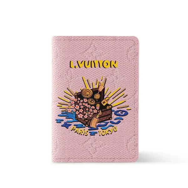 LOUIS VUITTON Monogram Souvenir Passport Cover - Pink