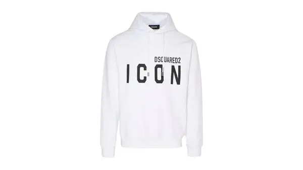 Dsquared2 Icon Logo Hoodie - White