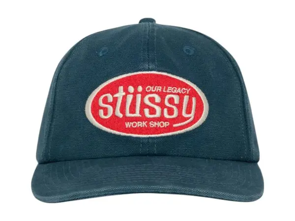 StÜssy X Our Legacy Work Shop Middepth Cap - Navy Blue