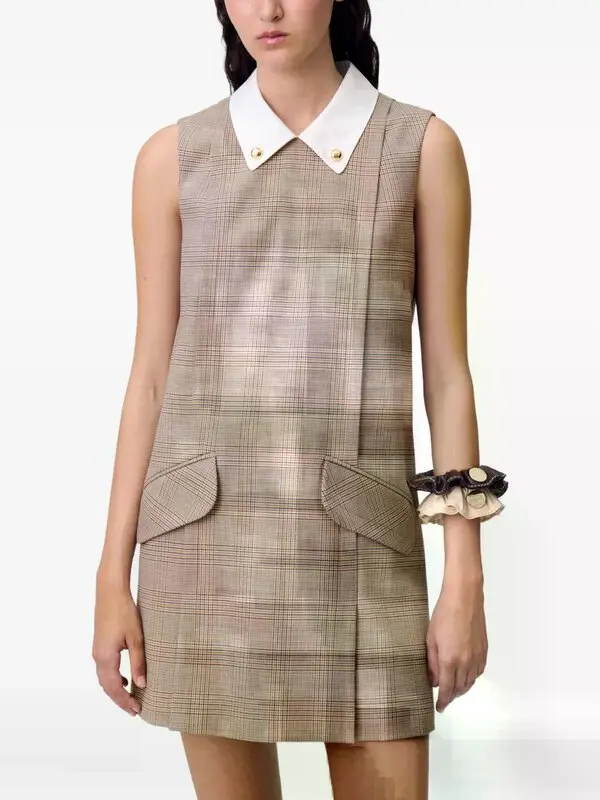 Claudie Pierlot Mini Checked Dress