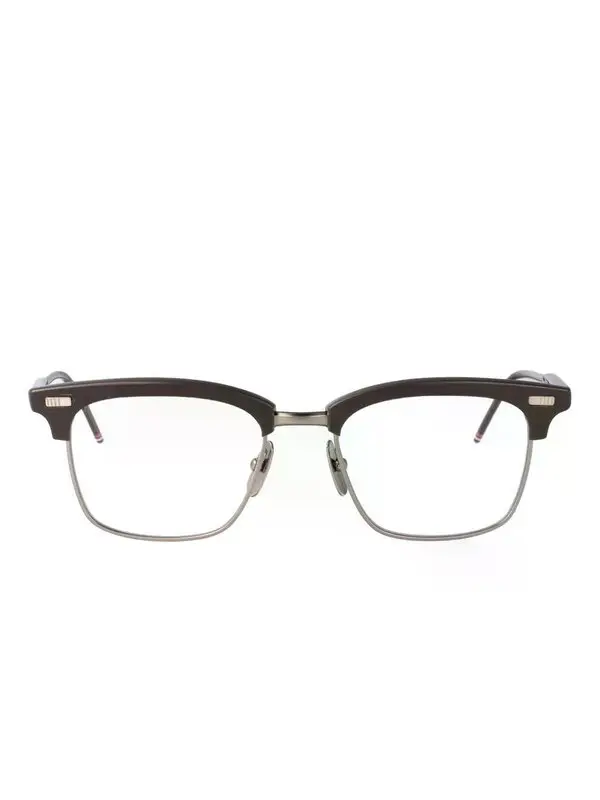 Thom Browne Titanium Rectangle Eyeglasses