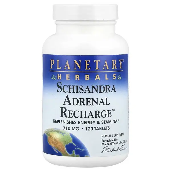 PLANETARY HERBALS Schisandra Adrenal Complex 120 Tablets