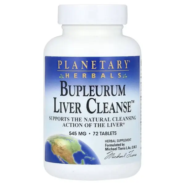 PLANETARY HERBALS Bupleurum Liver Cleanse 72 Tablets - One-color