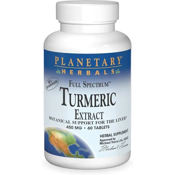 PLANETARY HERBALS Turmeric Extract Full Spectrum 60 Tablets - One-color
