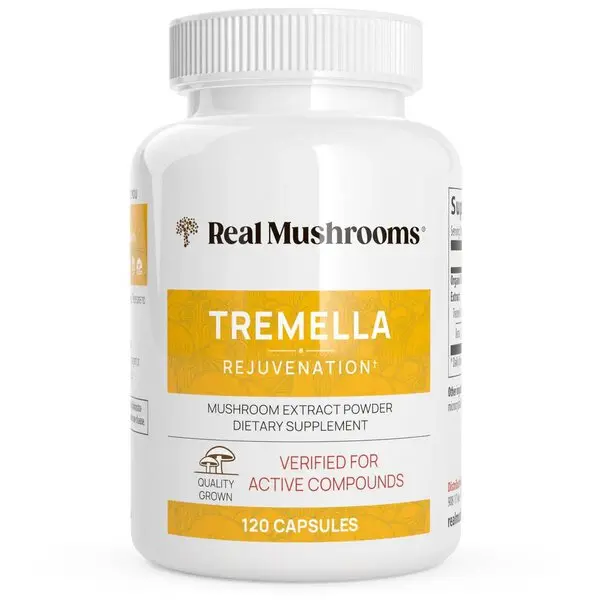 REAL MUSHROOMS Tremella Mushroom Extract Capsules 120 Capsules - One-color