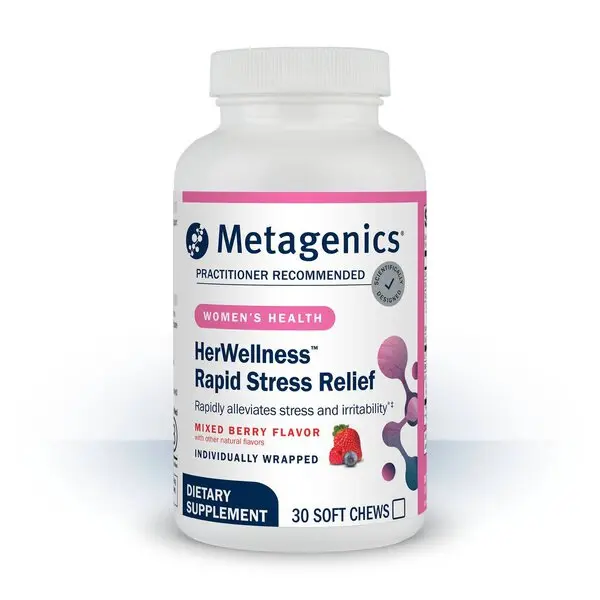 METAGENICS Herwellness Rapid Stress Relief 30 Chewy Bites - One-color