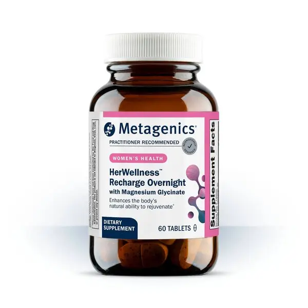 METAGENICS Herwellness Recharge Overnight 60 Tablets - One-color