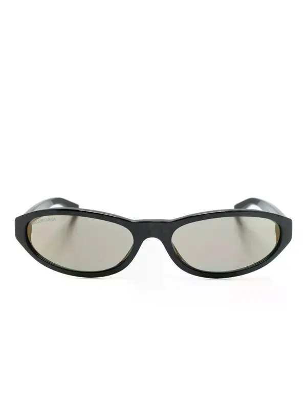 Balenciaga Oval-frame Sunglasses - Black