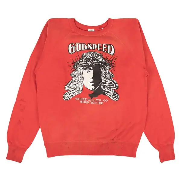 SAINT MXXXXXX Godspeed Raglan Crewneck Sweatshirt