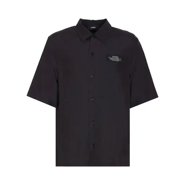 Amiri Spirit Bowling Shirt - Black