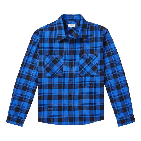Off-White Check Flannel Shirt