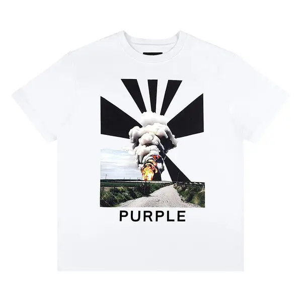 PURPLE BRAND Jersey Short-sleeve Tee - White